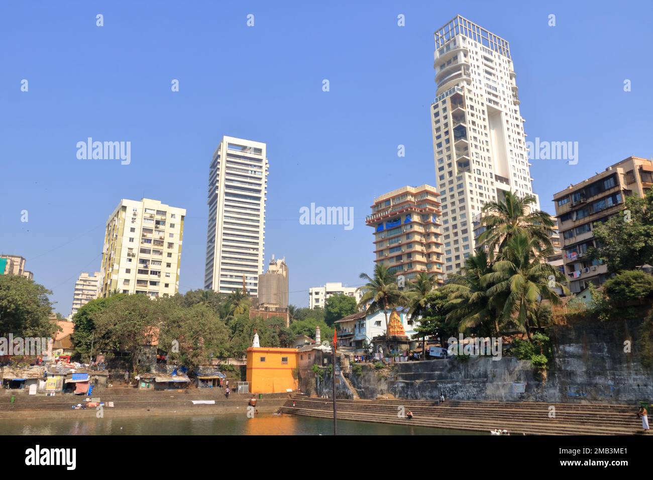 December 21 2022 - Mumbai, Maharashtra in India: Banganga tank, Mumbai ...