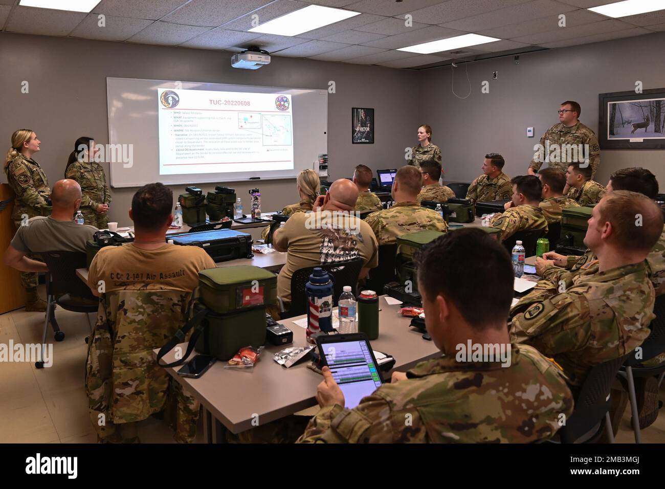 Airmen from the 132d Wing Operations Support Squadron participated in a ...