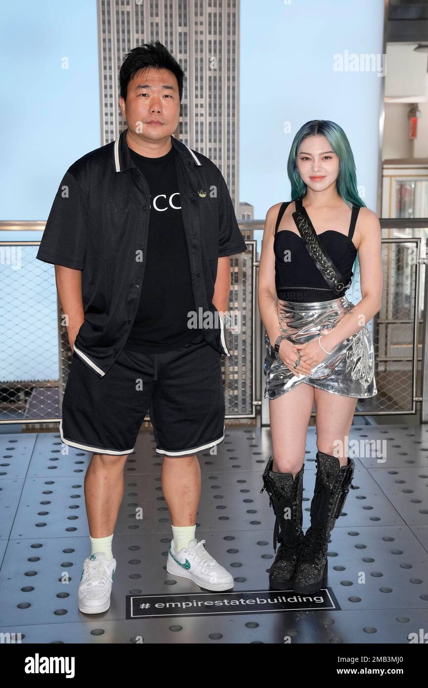 Kim Jun-Hong and AleXa visit the Empire State Building on Tuesday, July ...