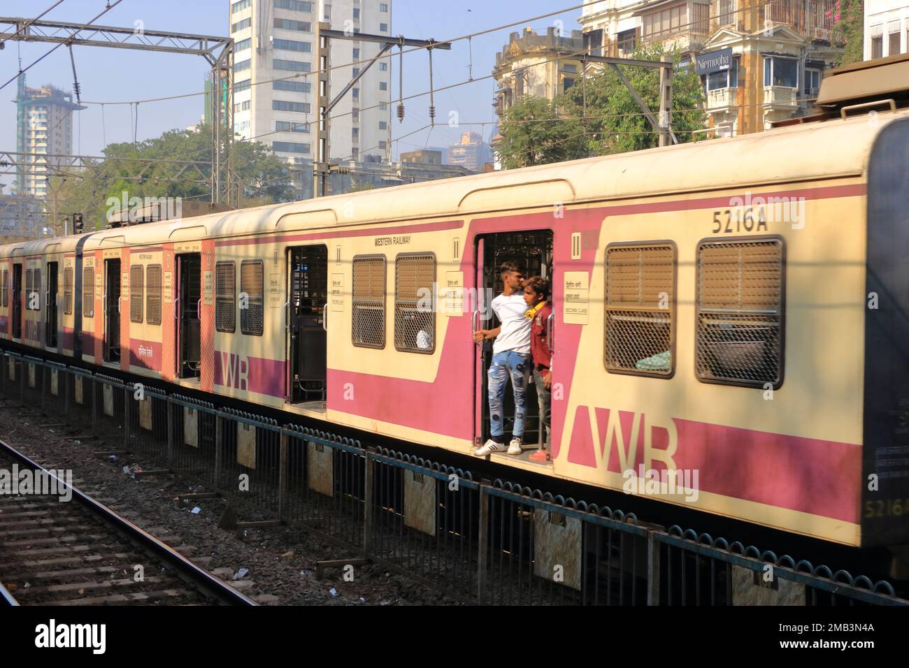 December 21 2022 - Mumbai, Maharashtra in India: Mumbai local train of ...