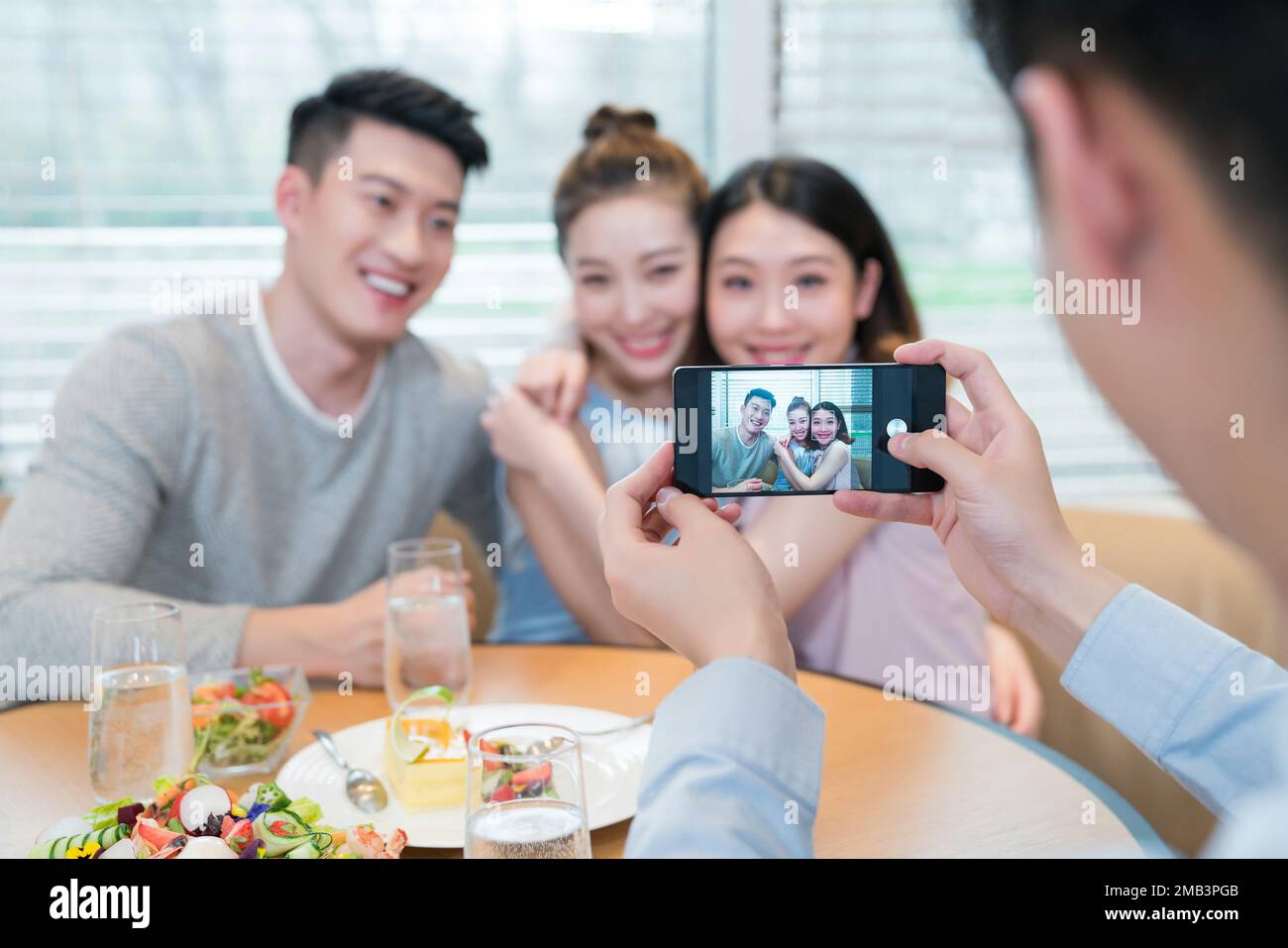 The afternoon tea time of young people Stock Photo - Alamy
