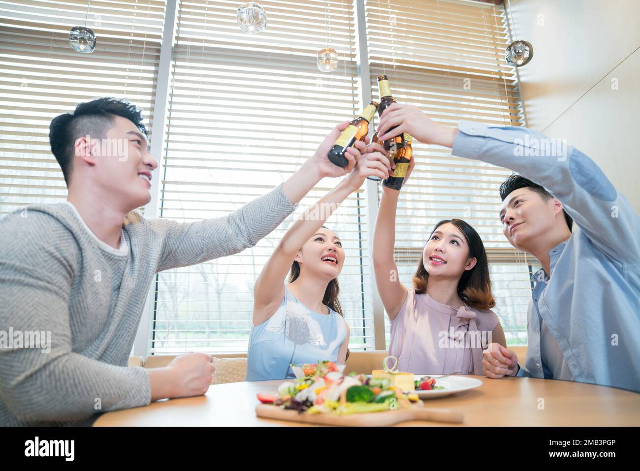 The afternoon tea time of young people Stock Photo - Alamy