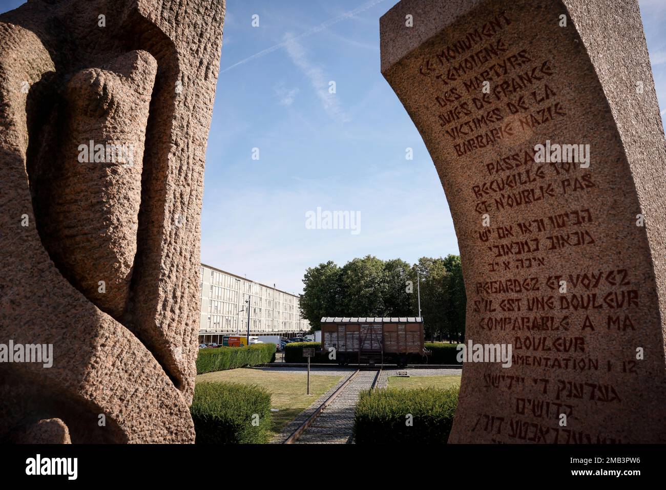 The memorial of the Shoah memorial, is photographed Tuesday, July 12 ...