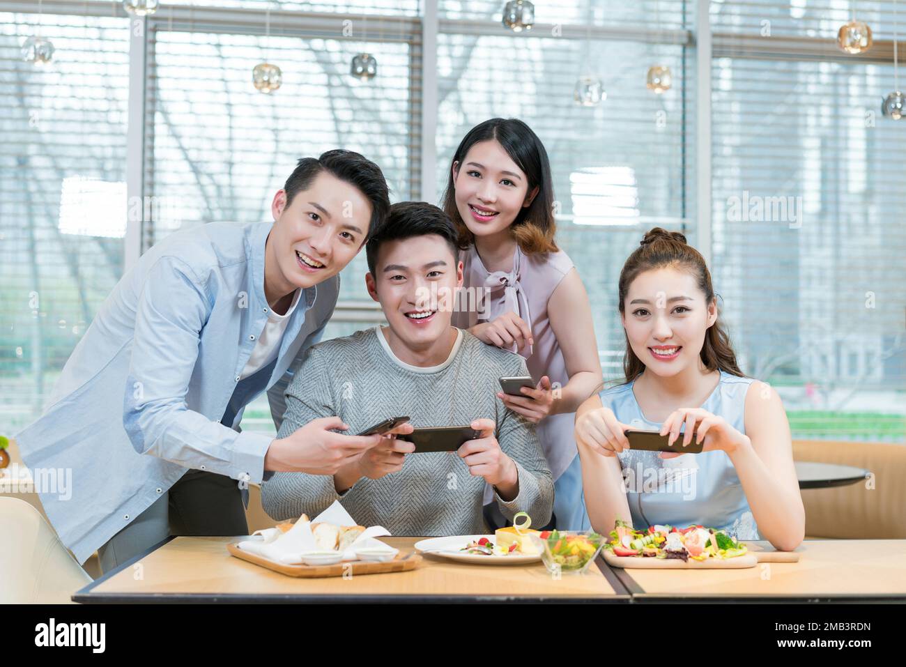 The afternoon tea time of young people Stock Photo - Alamy