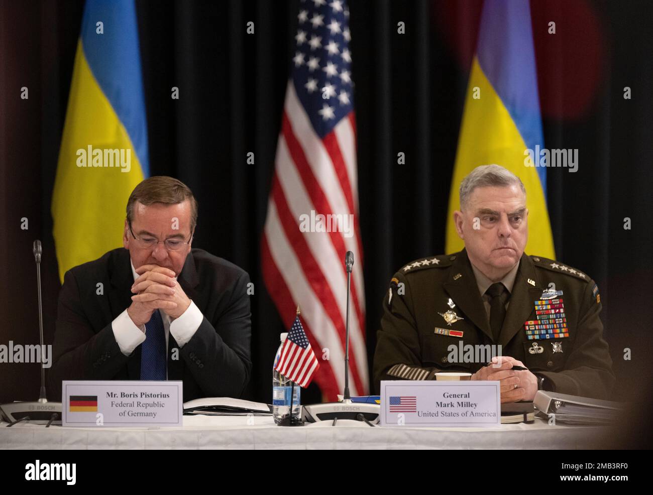 Ramstein, Germany. 20th Jan, 2023. German Defense Minister Boris ...