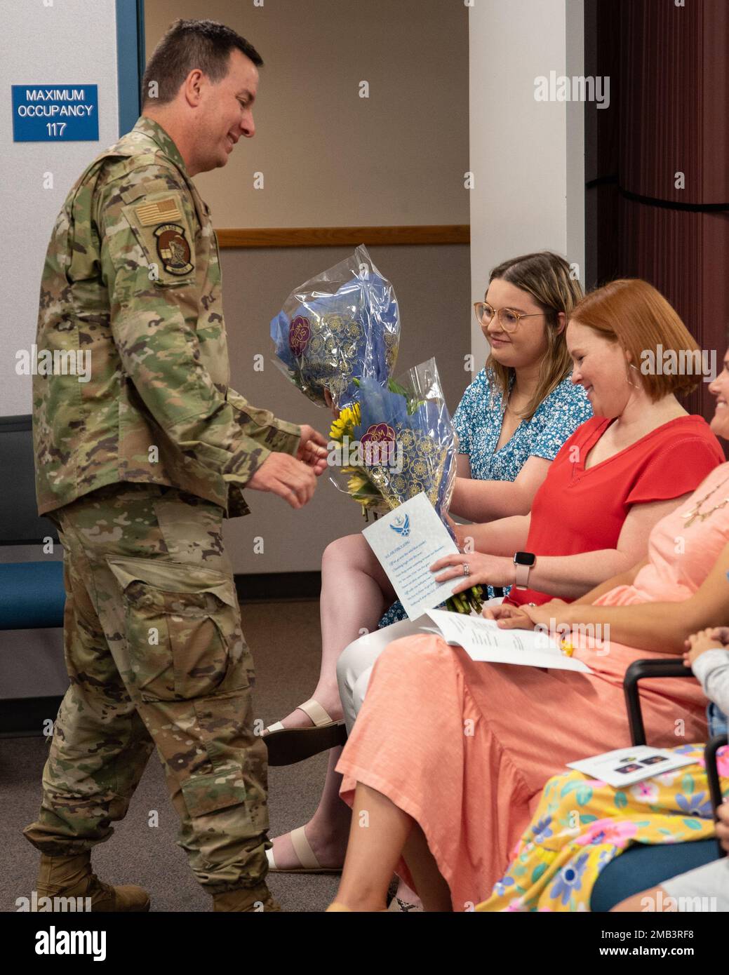 The 109th Air Control Squadron commander Lt Col Chris Bilderback relinquished command to Maj ...