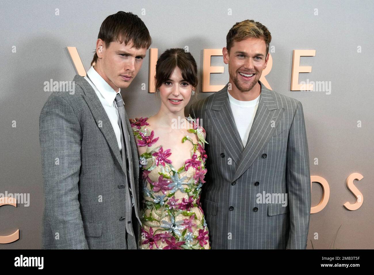 Harris Dickinson, from left, Daisy Edgar-Jones and Taylor John Smith ...