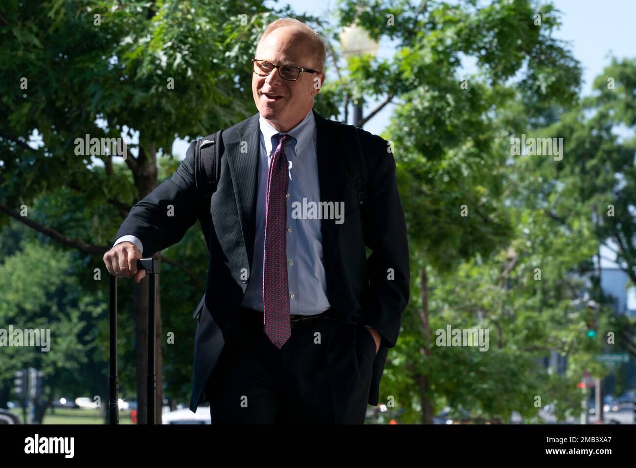 Steve Bannon's attorney, David Schoen, arrives at the Federal ...