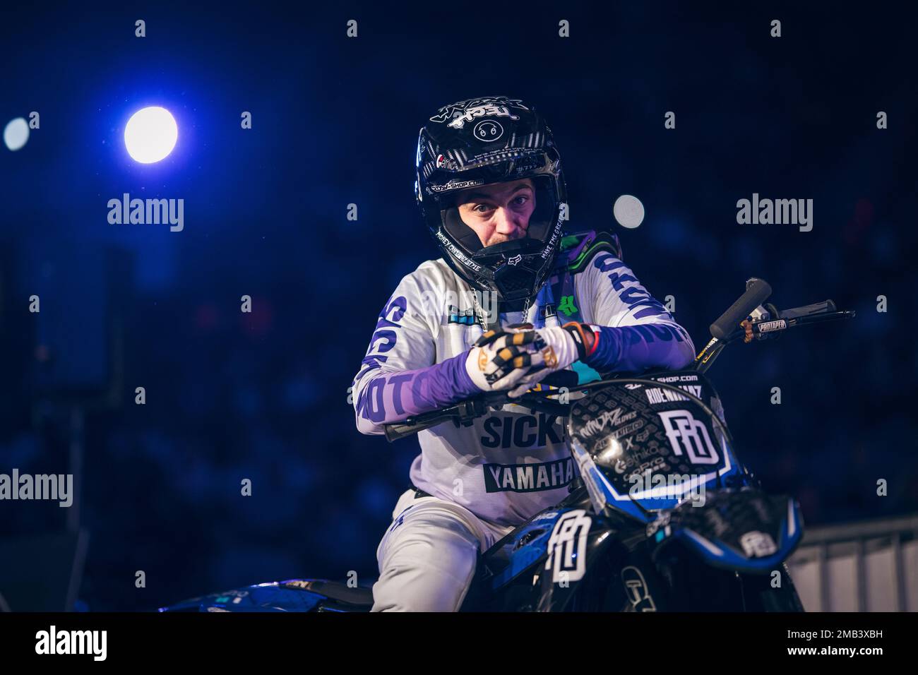 David Rinaldo participating in a Freestyle event in Spain Stock Photo ...
