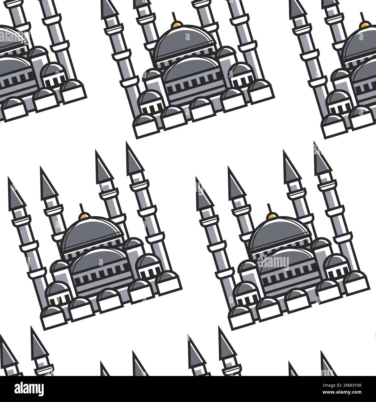 Sultan Ahmed Mosque Turkey symbol national architecture seamless ...