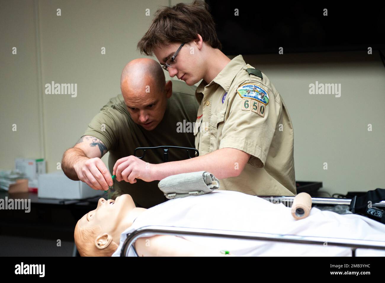 Master Sgt. Seth Stucker, an airman in the 107th Attack Wing, conducts ...