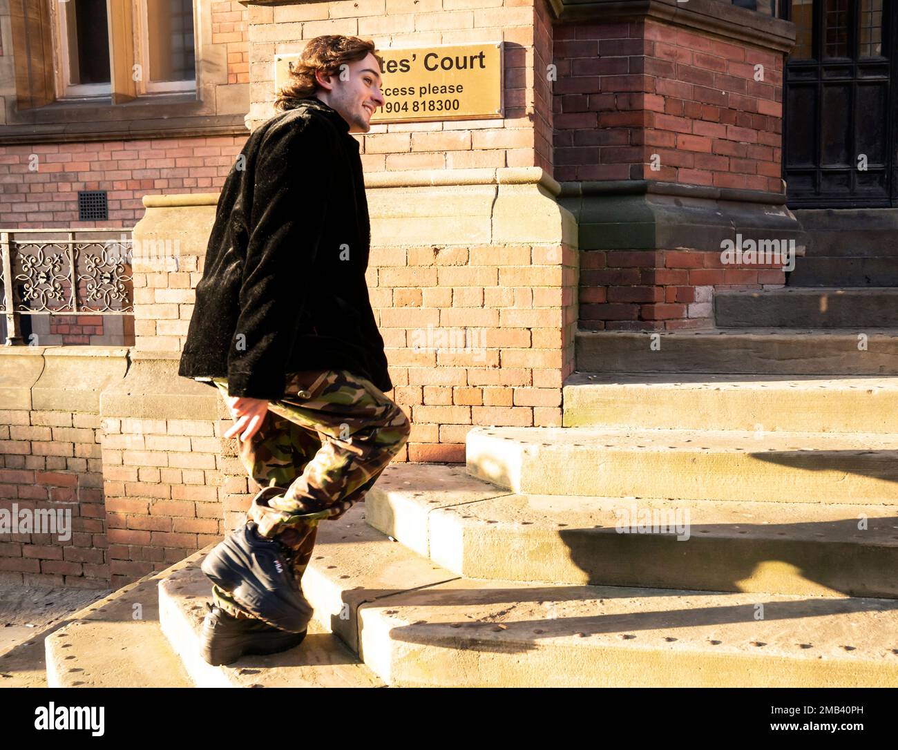 Patrick Thelwell, 23, arrives at York Magistrates' Court, where he is ...