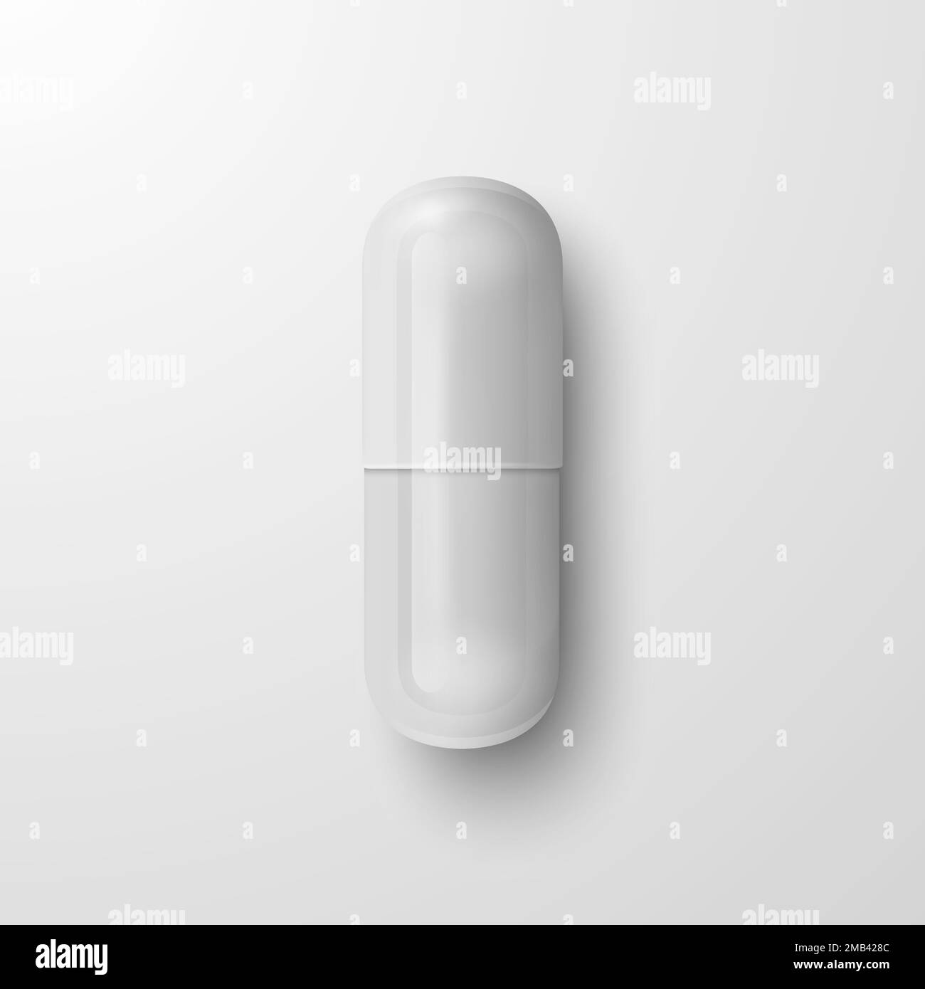 Vector 3d Realistic White Pharmaceutical Medical Pill, Capsule, Tablet ...