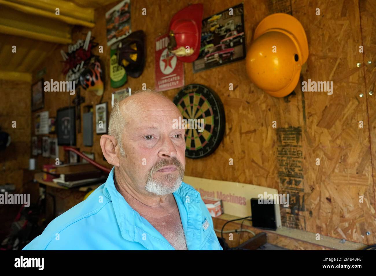 Retired Houston Fire Captain Russell Harris poses for a photograph ...