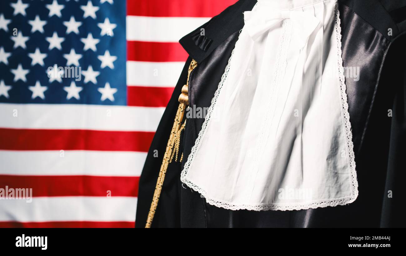 Lawyer Wearing Black Court Dress Stock Photo - Alamy