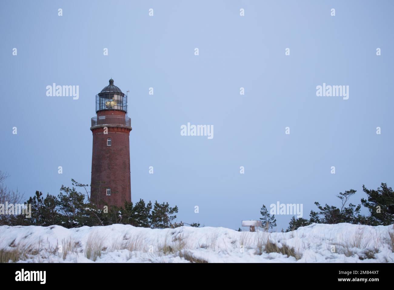 Lighthouse at Darsser Ort, Natureum, Darss, Germany Stock Photo - Alamy