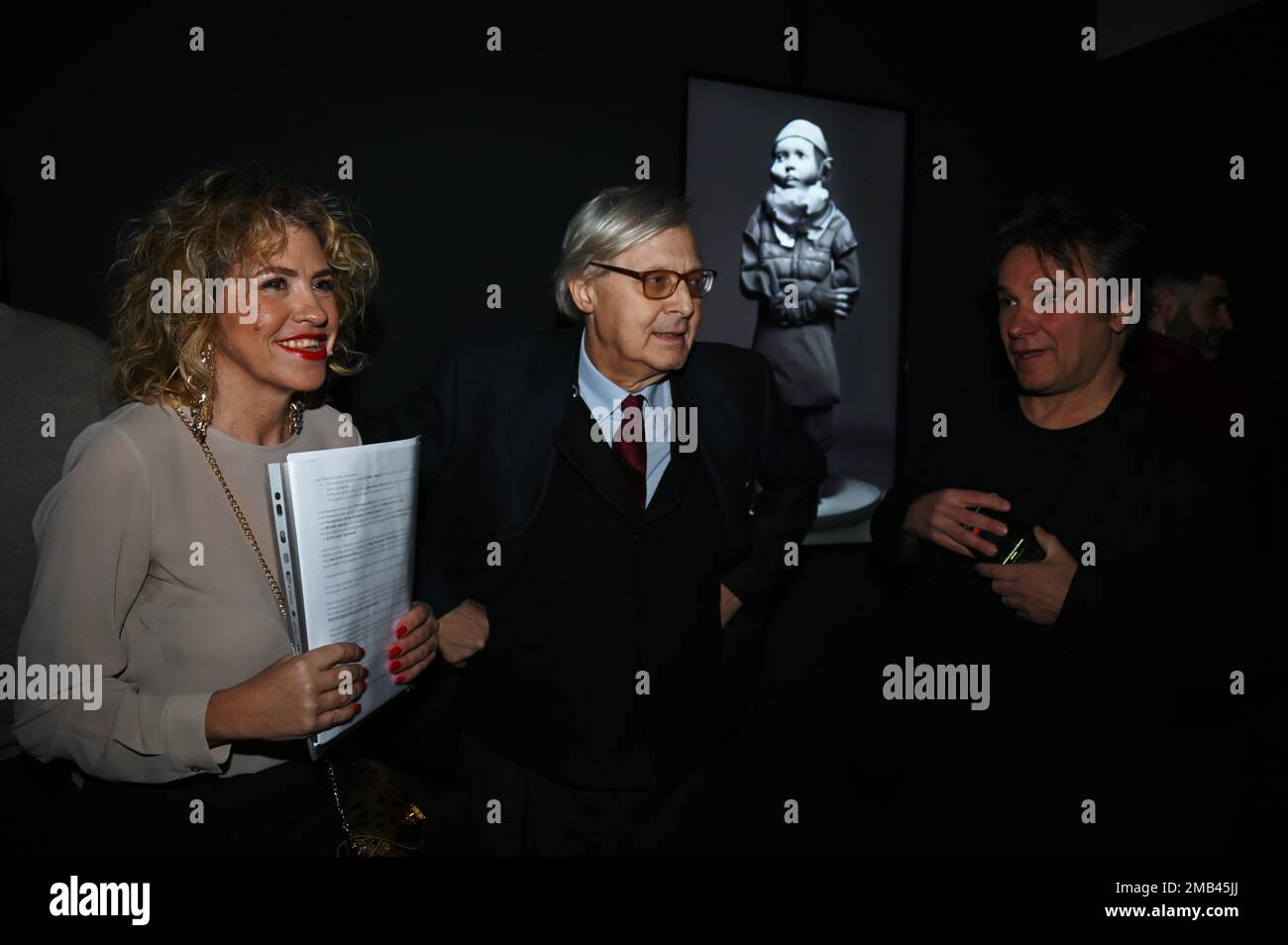 Milan, . 20th Jan, 2023. Milan, Italy EXTINCTION exhibition of Max ...