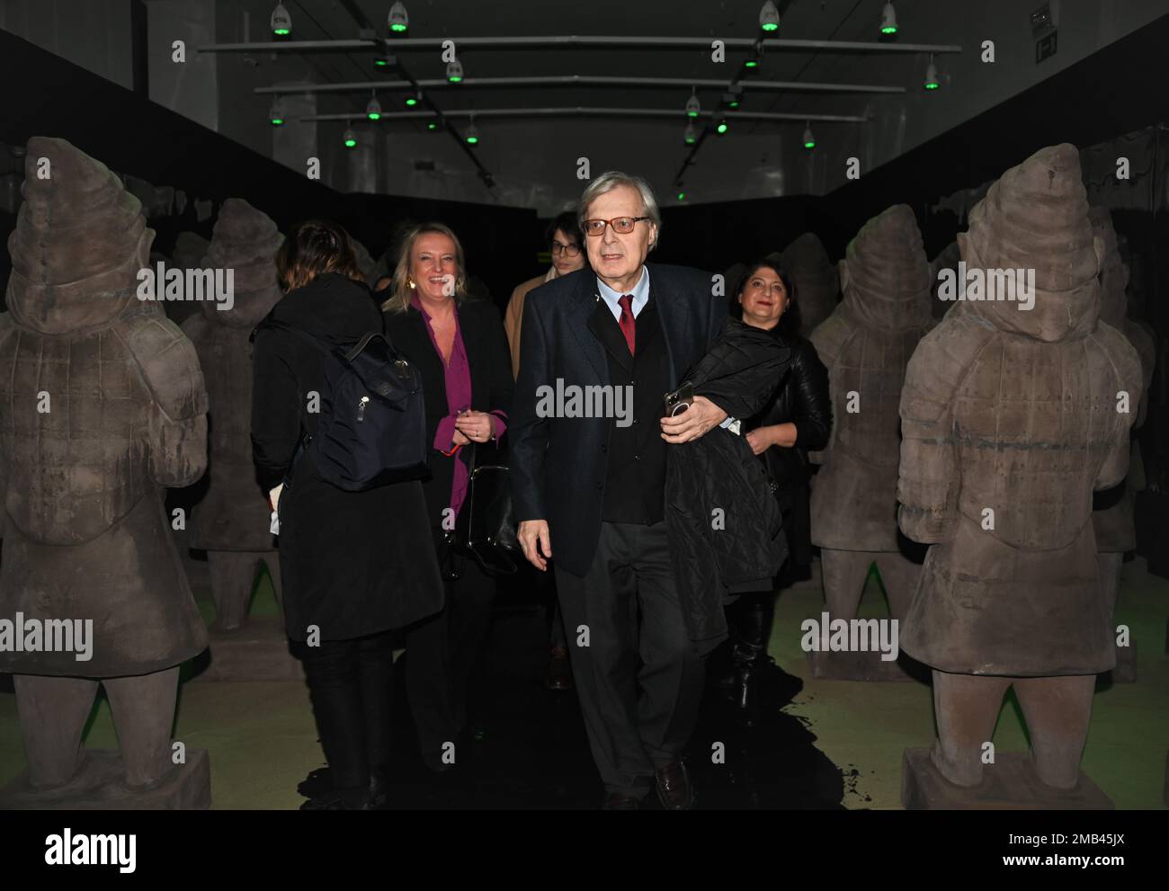 Milan, . 20th Jan, 2023. Milan, Italy EXTINCTION exhibition of Max ...