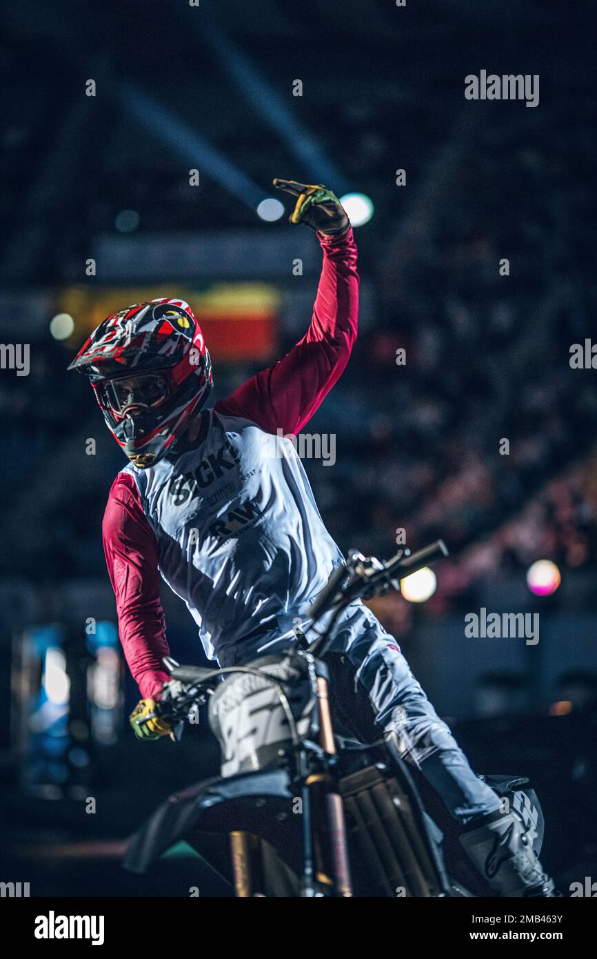 Edgar Torronteras participating in a Freestyle event in Spain Stock ...