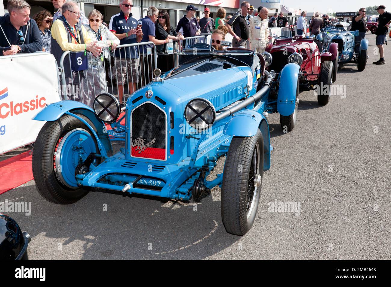 David Cooke's 1934, Alfa Romeo 8C Monza, in the National Paddock, at ...
