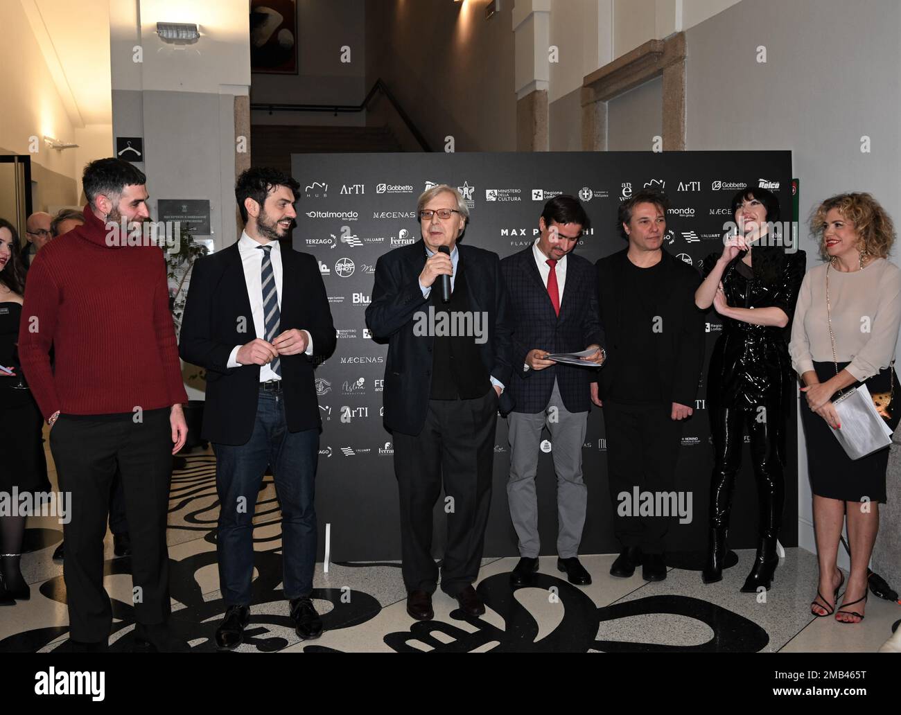 Milan, . 20th Jan, 2023. Milan, Italy EXTINCTION exhibition of Max ...