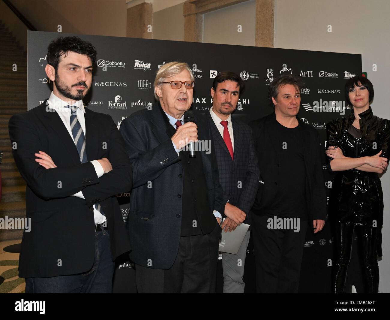 Milan, . 20th Jan, 2023. Milan, Italy EXTINCTION exhibition of Max ...