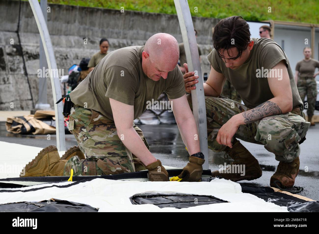 U.S. Air Force Senior Master Sgt. Chad Fleck, a 354th Air Expeditionary ...