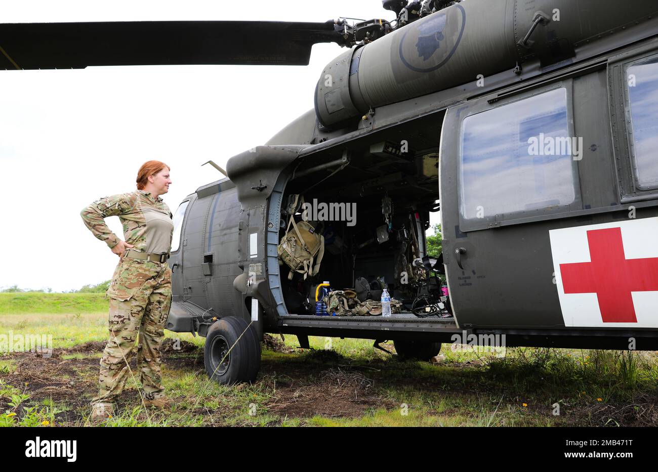 Hawaii Army National Guard (HIARNG) Sgt. Daisy Moore, a flight ...