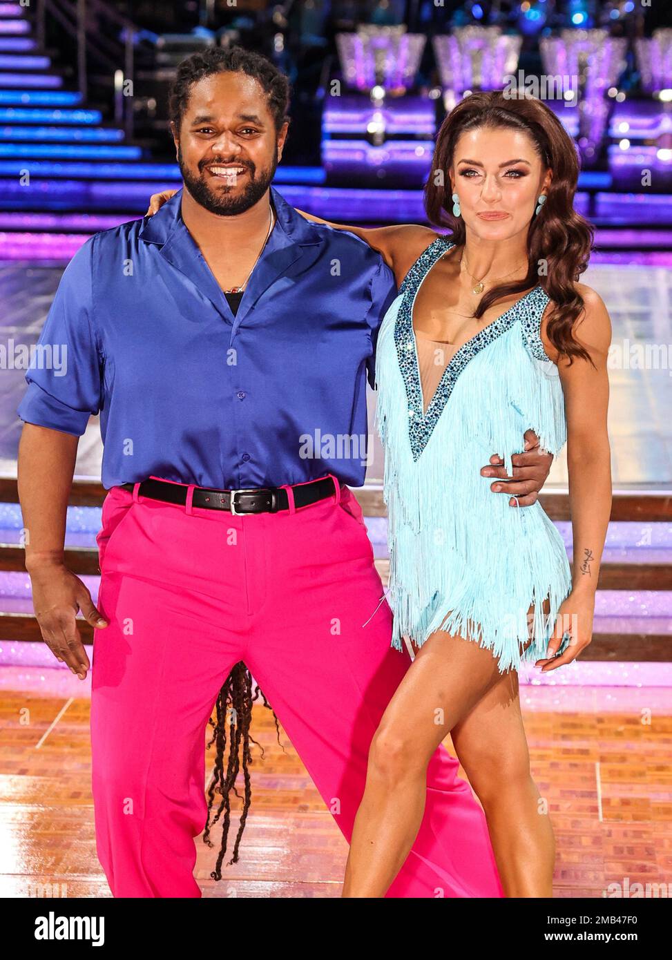 Jowita Przystal and Hamza Yassin seen taking part in the "Strictly Come ...