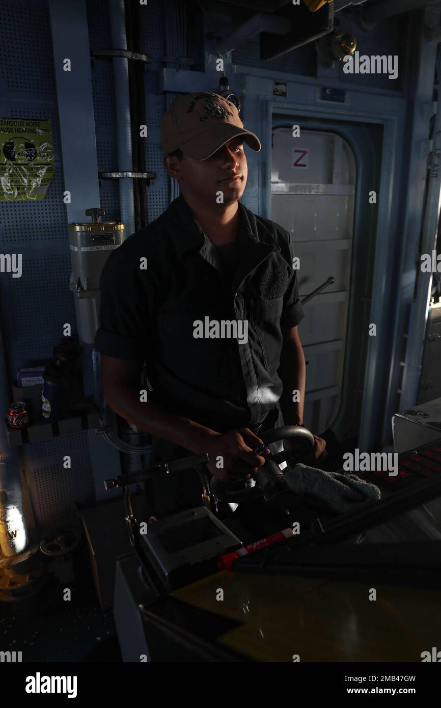 PHILIPPINE SEA (June 11, 2022) Seaman Bryan Candelaria Gonzalez, from ...