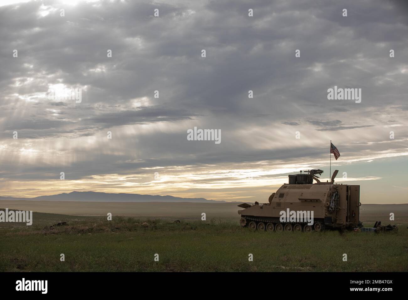 An M992 carrier, ammunition, tracked (CAT) from Bravo -Battery, 1st Battalion, 145th Field ...