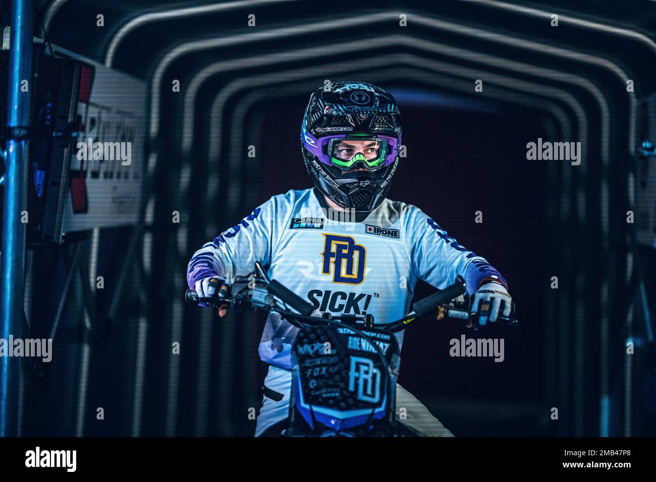 David Rinaldo participating in a Freestyle event in Spain Stock Photo ...
