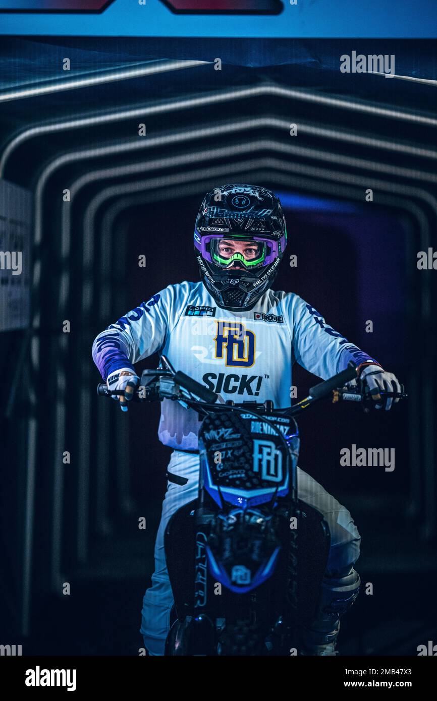 David Rinaldo participating in a Freestyle event in Spain Stock Photo ...