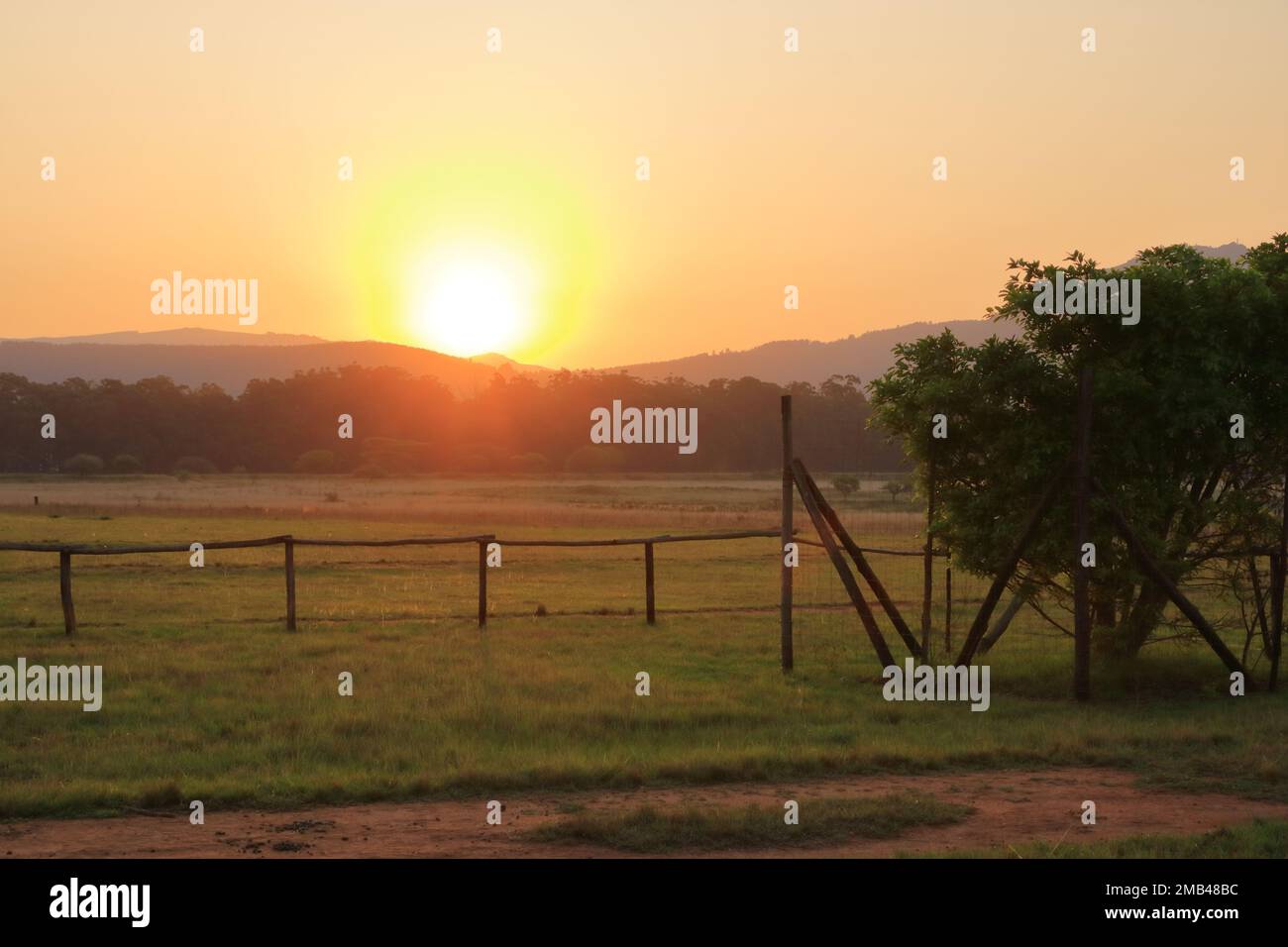 Sunset over Malolotja Nature Reserve, Swaziland, Eswatini Stock Photo ...