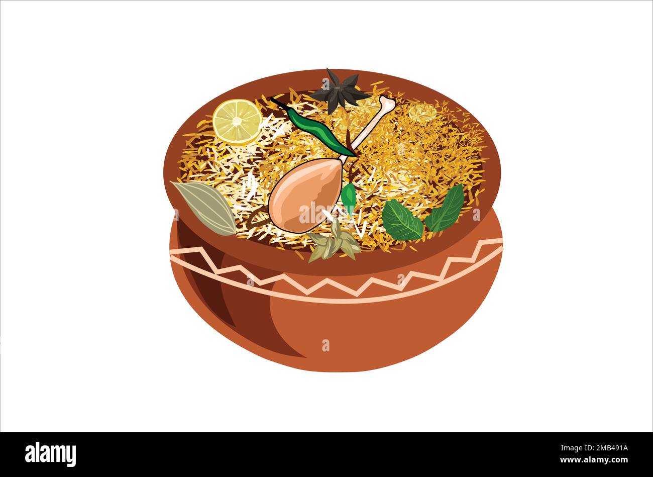 Indian cuisine food meat Stock Vector Images - Alamy