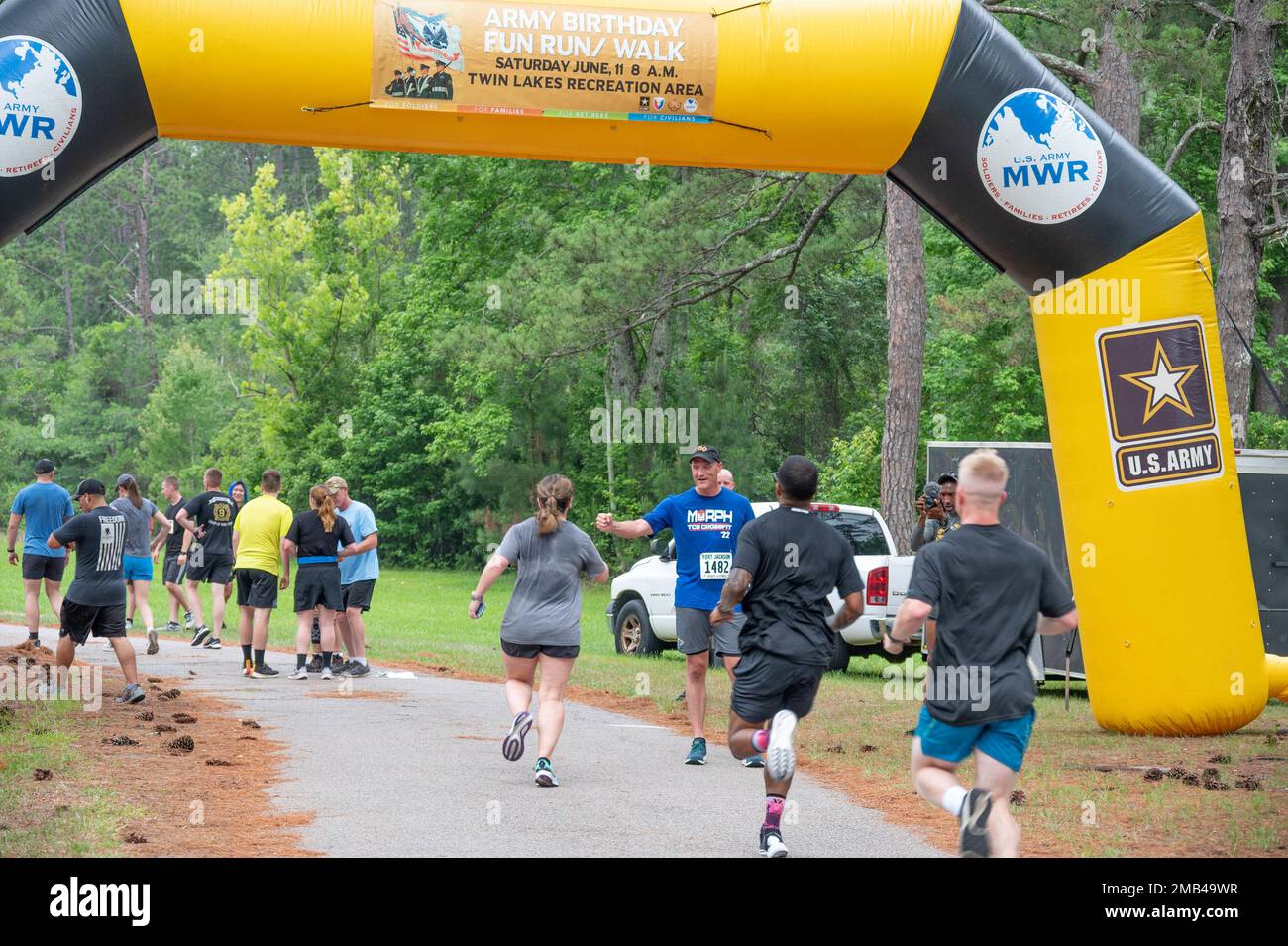 Brig. Gen. Patrick R. Michaelis, Fort Jackson commanding general, fist ...