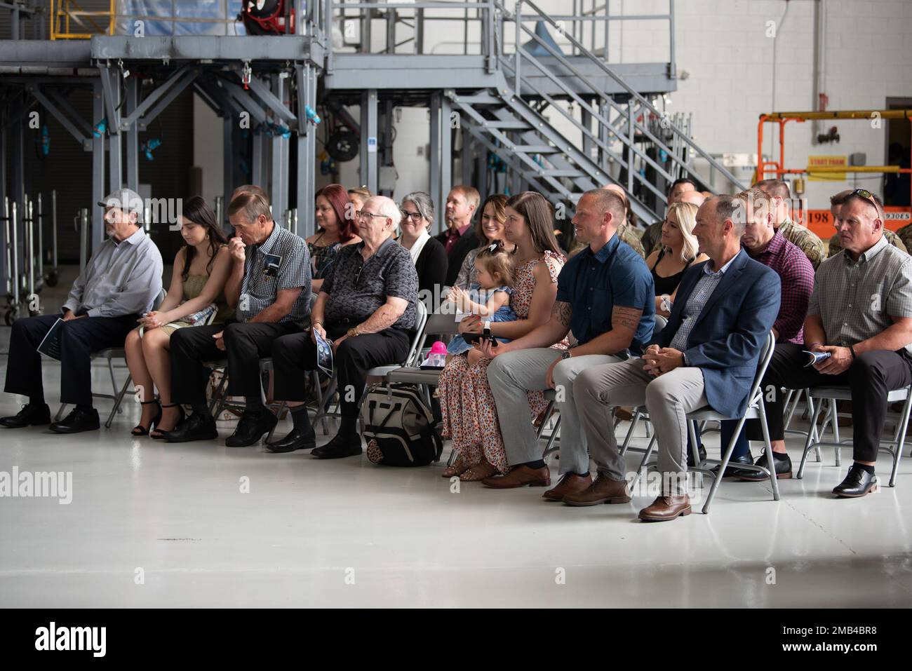 Family and friends attend a ceremony promoting Mary S. Decker, chief of ...