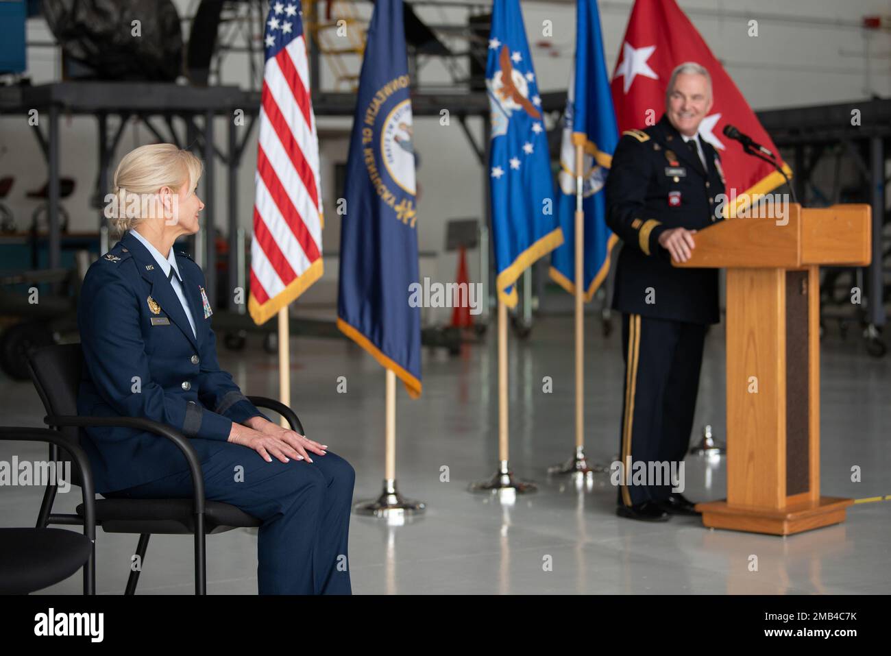 The adjutant general of the Kentucky National Guard, Army Maj. Gen ...