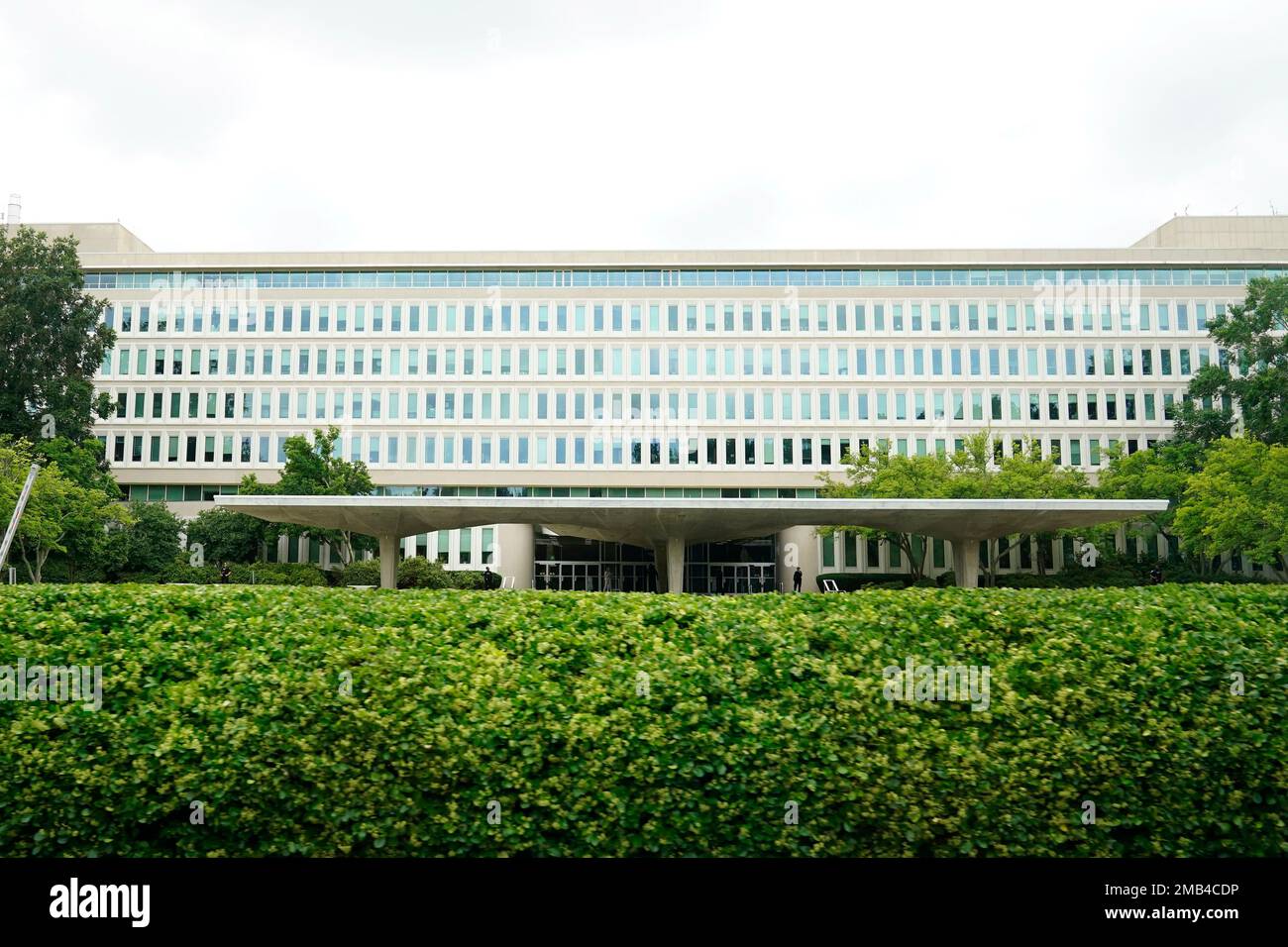 The headquarters building of the Central Intelligence Agency is seen in ...
