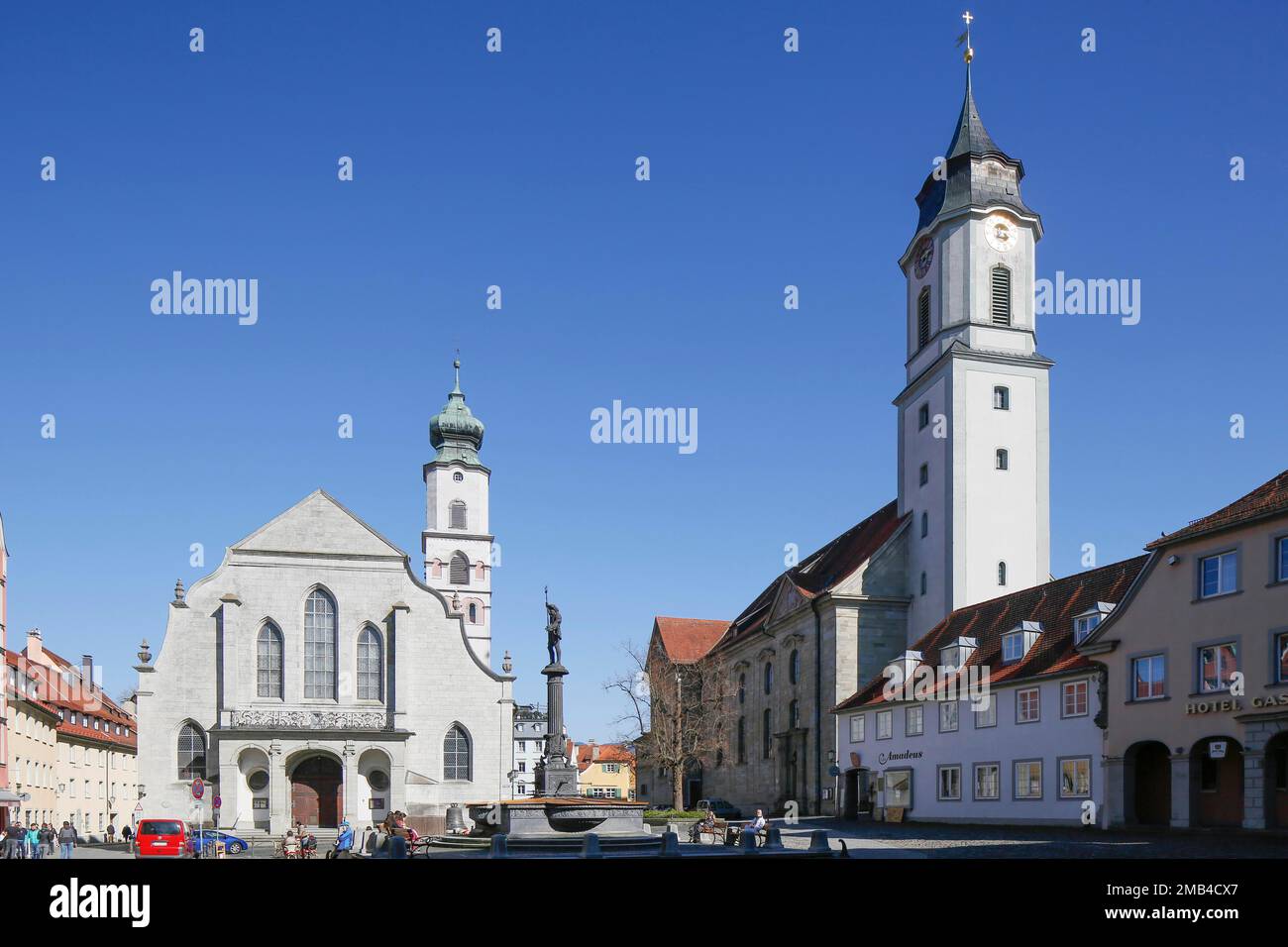 Minster of Our Lady and Church of St. Stephen on the Market Square ...