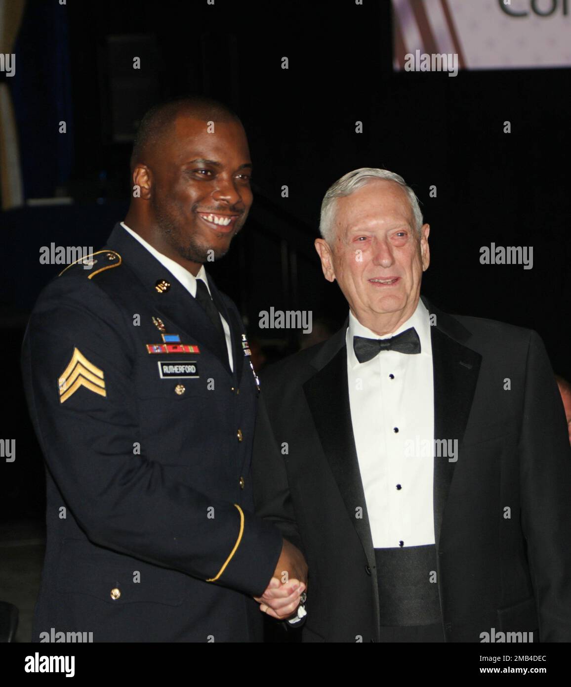 U.S. Army Sgt. Taurus Rutherford Jr., left, of 1st General Support ...