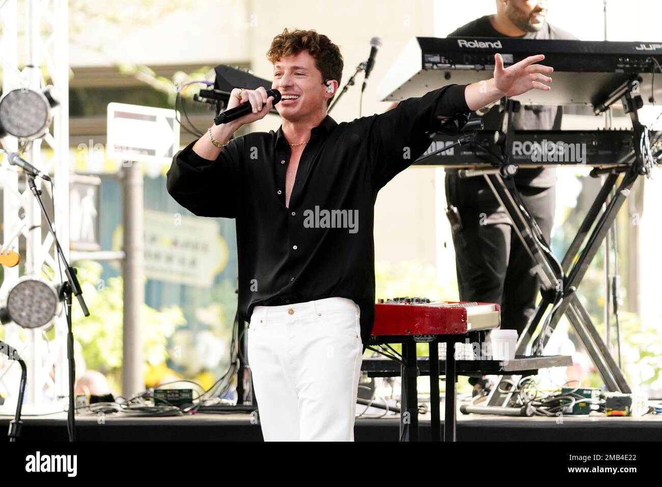 Charlie Puth performs on NBC's Today show at Rockefeller Plaza on ...