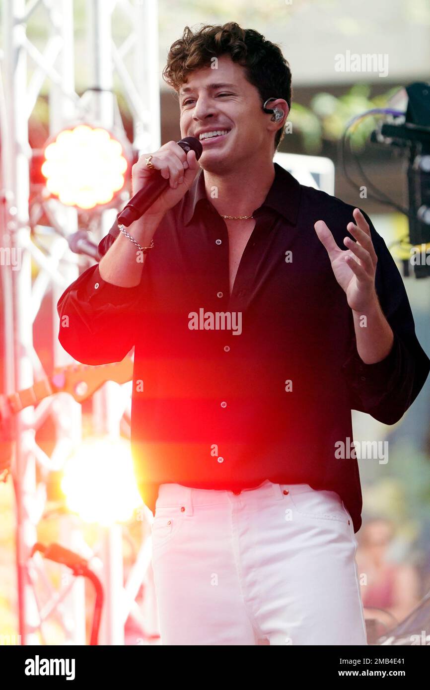 Charlie Puth performs on NBC's Today show at Rockefeller Plaza on ...