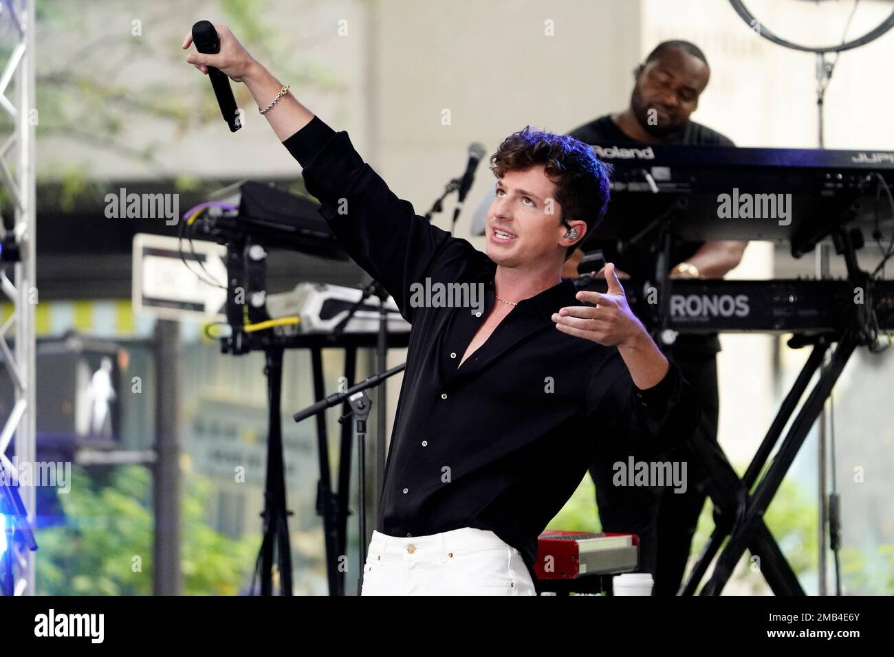 Charlie Puth performs on NBC's Today show at Rockefeller Plaza on ...