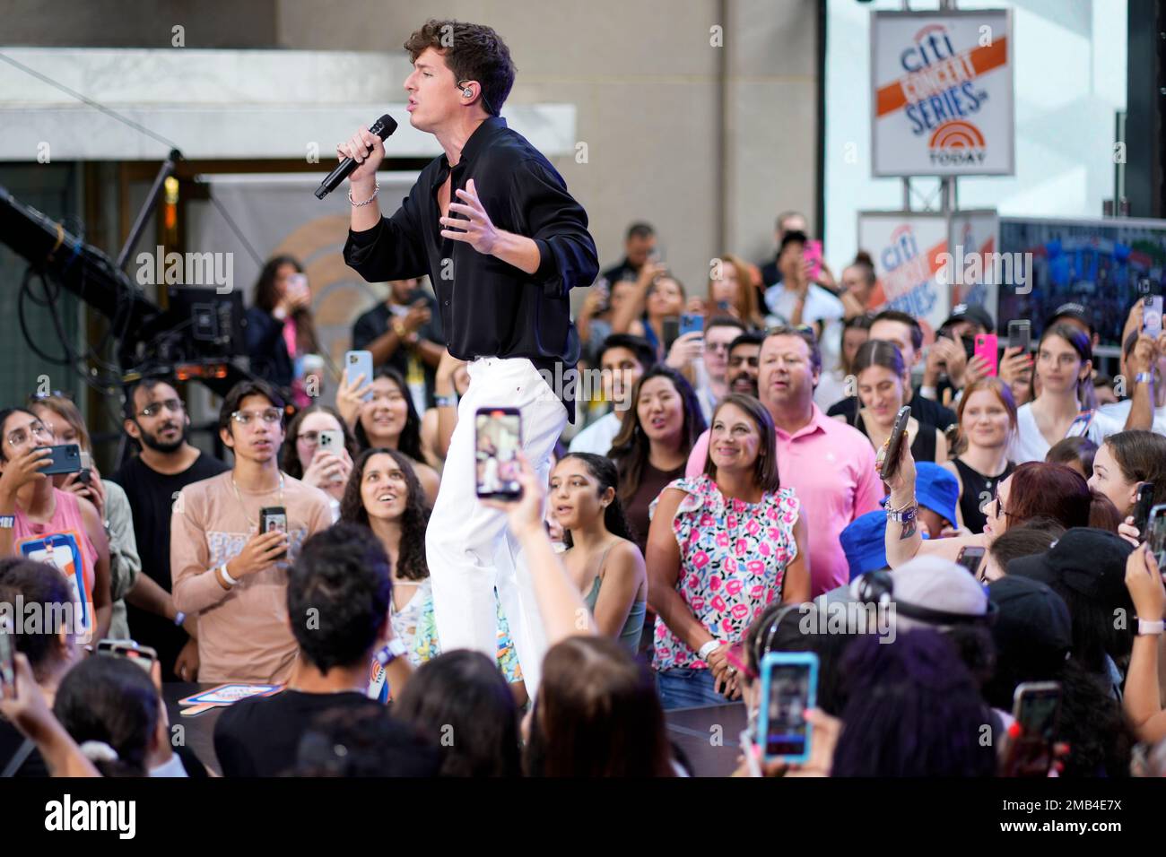 Charlie Puth performs on NBC's Today show at Rockefeller Plaza on ...