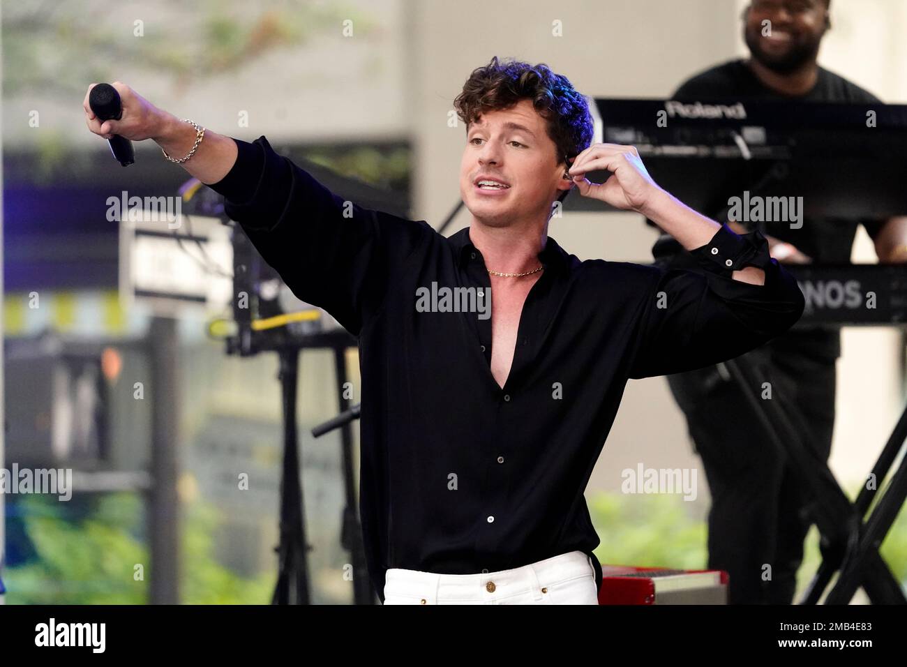 Charlie Puth performs on NBC's Today show at Rockefeller Plaza on ...