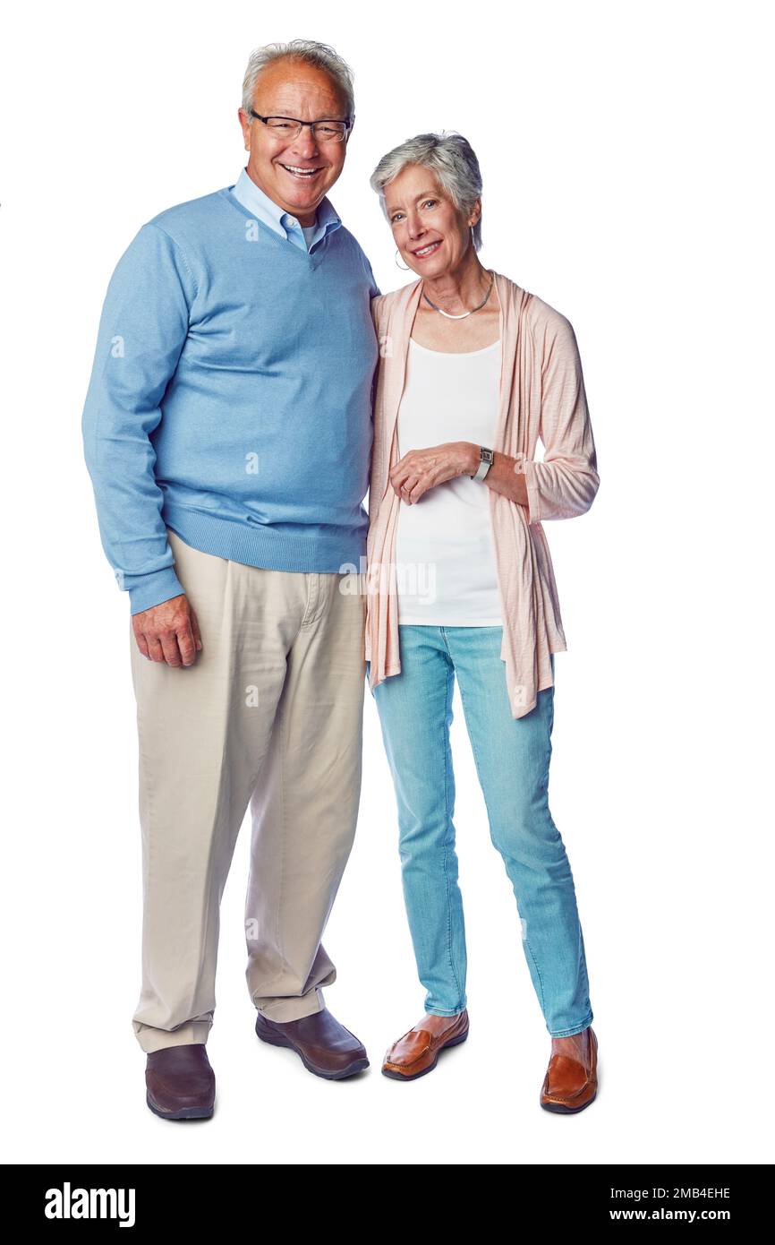 Senior couple smile in portrait, marriage and retirement together ...