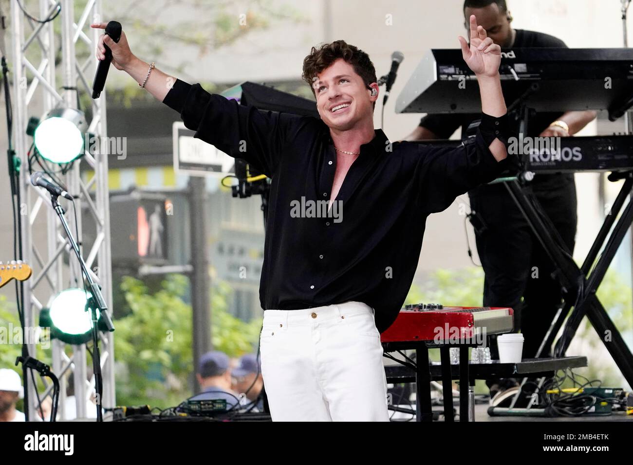 Charlie Puth performs on NBC's Today show at Rockefeller Plaza on ...
