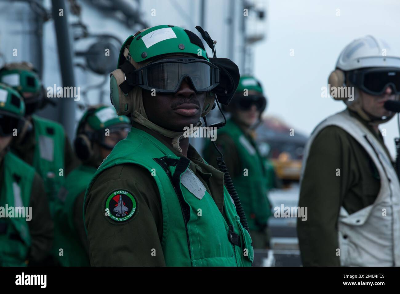 U.S. Marine Corps Staff Sgt. Clermon Candio, an aircraft avionics ...