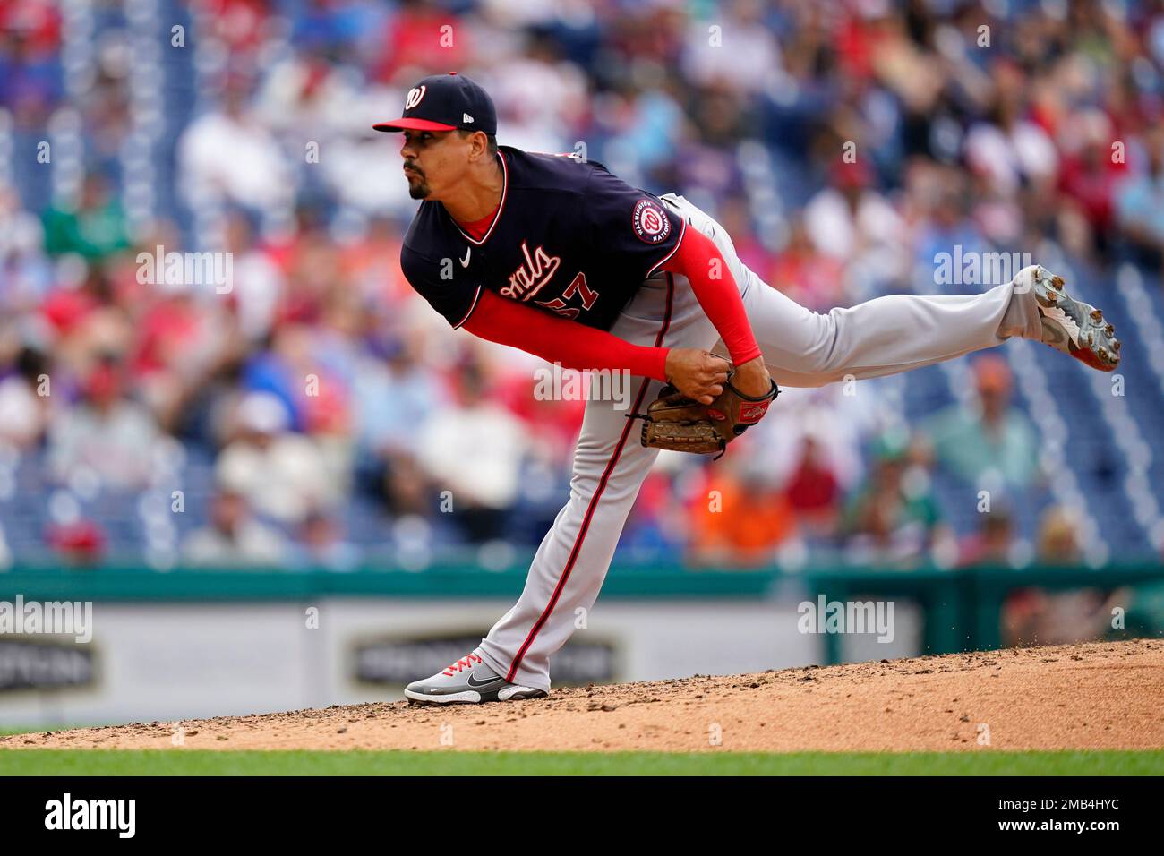Washington Nationals' Andres Machado plays during a baseball game ...